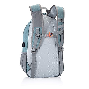 One Trail Daypack | 20L Laptop Backpack | USB Charging Port (Teal Colorblock)