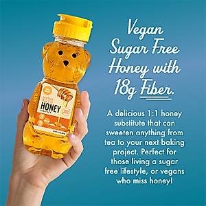 ChocZero Sugar Free Honey - Natural honey equivalent, same sweetness and consistency as raw honey, Keto friendly, vegan (1 Jar, 10.5oz)