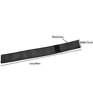 Extra Long Elastic Knee Wrap Compression Bandage Brace Support for Legs, Plantar Fasciitis, Stabilising Ligaments, Joint Pain, Squat, Basketball, Running, Tennis, Soccer, Football (Black-1pcs)