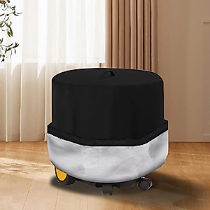 Black Cover for Shop Vac, 24''D x 26.5''H Wet and Dry Shop Vacuum Cleaners Dust Cover Protection for 12-16 Gallon Shop Wet Dry Vacuums