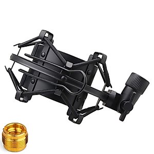 Miwayer Universal Microphone Shock Mount,Most Advanced Cobweb Anti-Vibration Structure Compatible with 1.6-1.8"(42-47mm) Large Diameter Condenser Mics, Like CAD U37 USB GLX220 NW-700 MXL770 V250