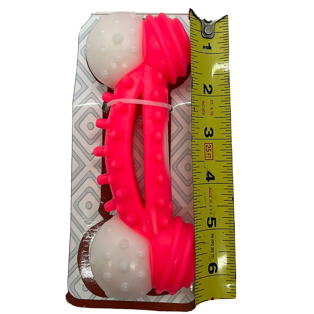 Dog Puppy Chew Fetch Toy Dental Hygiene Gum Health Exercise Fun 6 1/2" Outdoors Bone Shaped