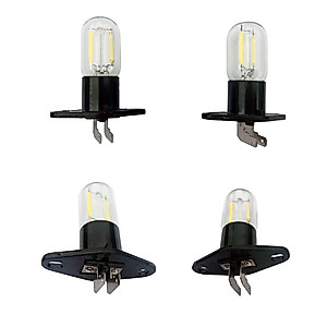 Led Z187 Microwave Bulb Vertical Right T170 Base 1.5w Equivalent 20w Refrigerator Filament Lamp Replacement for Galanz LG Samsung Sharp Siemens Whirlpool WB36X10303 WB36X10303