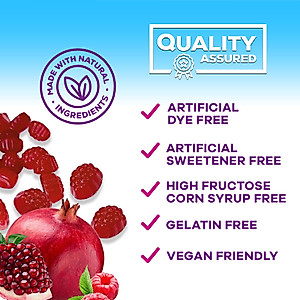 Magnesium Supplement Gummy - High Absorption Magnesium Citrate Supplement for Adults & Kids - Nature's Calm Magnesio Gummies Dietary Supplements for Bone, Muscle Health, Heart Support - 60 Gummies