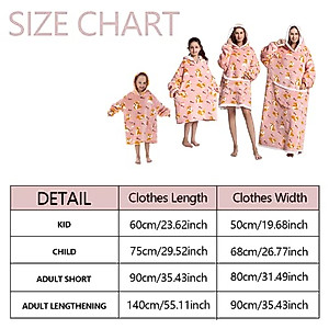 AIFLM Oversized Wearable Blanket Hoodie for Women Men Cute and Funny Patterns Hoodie Sweatshirt Blanket Cozy Warm Hoodie Blanket（Racoon,Lengthening)