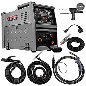 Amico MIG-140GS, 140 Amp MIG MAG Flux-cored, Lift-TIG, Stick Arc Welder, 110V & 230V Dual Voltage Welding, Compatible Spool Gun: SPG15180 & SPG15250