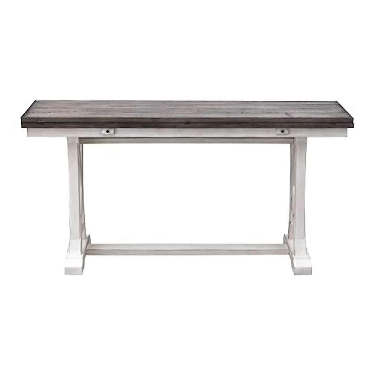 Coast to Coast Imports Bar Harbor II Fold Console Table, Cream, 18" D x 64" W x 31" H, (A48111)