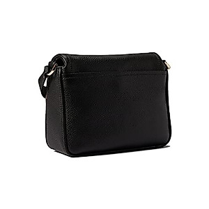 Kate Spade New York Run Around Pebbled Leather Large Flap Crossbody Black One Size