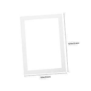 Didiseaon 10pcs Photo Frame Lining Cardstock Photo Frame Matting for Picture Frames Photo Frame Mats Picture Frame Mats Picture Matting Photo Backing Board Core White Paper Matte Cutting Mat