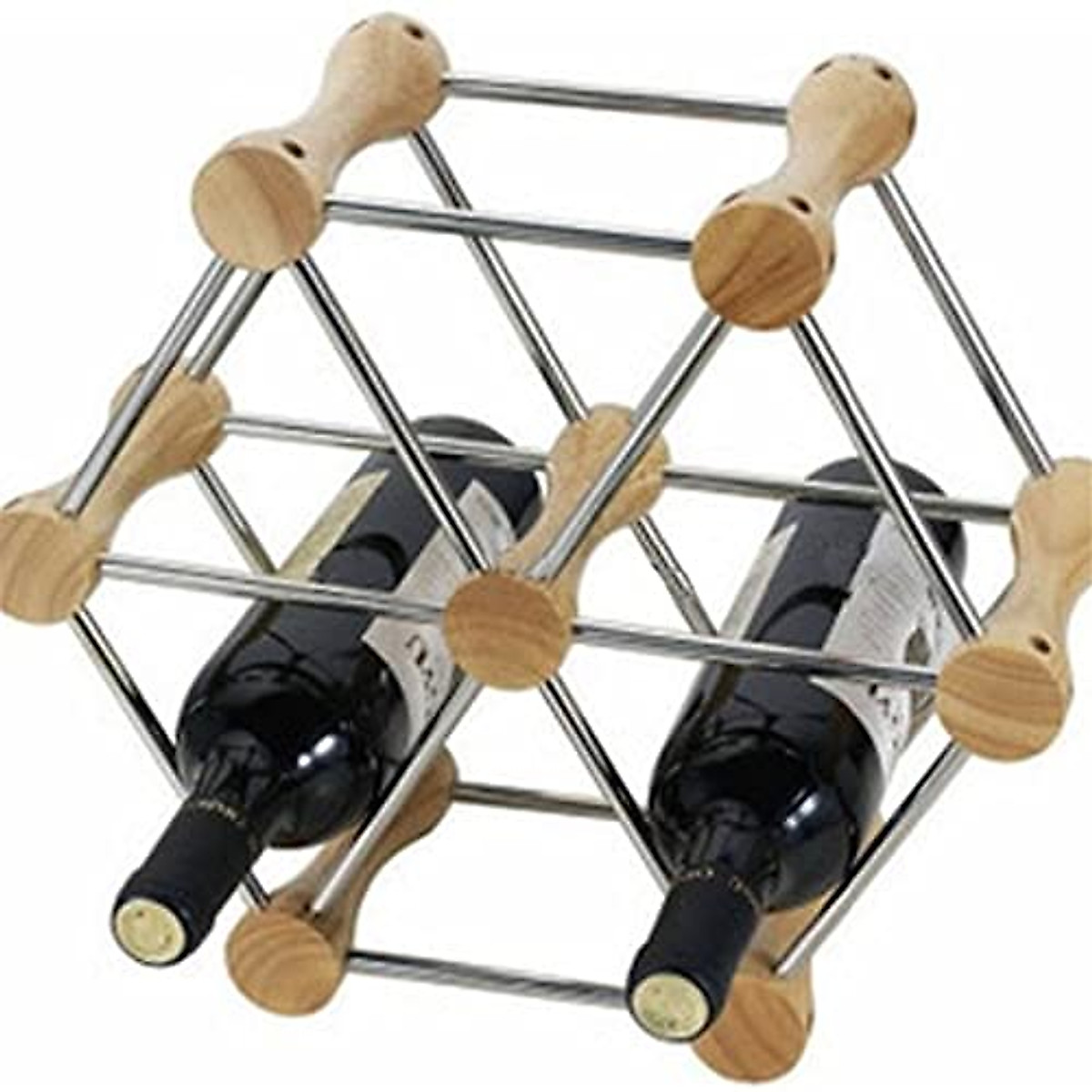 DOUBA DIY Wooden Metal Wine Rack, Transforming Bottle Rack, Kitchen Bar Assembly Wine Rack Wine Set