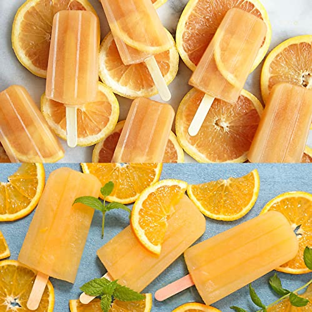 Silicone Popsicles Molds,Popcylce Molds,Food Grade Reusable Popsicle Molds for Kids,Homemade Popsicles Molds,Ice Cream Mold,Ice Pop Molds Maker with Popsicle Stick,Popsicle Bag,Funnel (Blue)