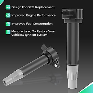 Set of 6 Ignition Coil Pack Compatible with 2006-2010 Dodge Charger Nitro Magnum Grand Caravan & Chrysler 300 Sebring Pacifica Town & Country 2.7L 3.5L 4.0L V6 - Replace# 4606869AA 4606869AB UF502