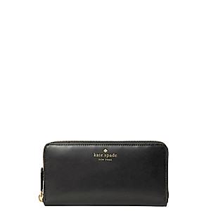 Kate spade new york Jana Large Continental Leather Wallet (Black)
