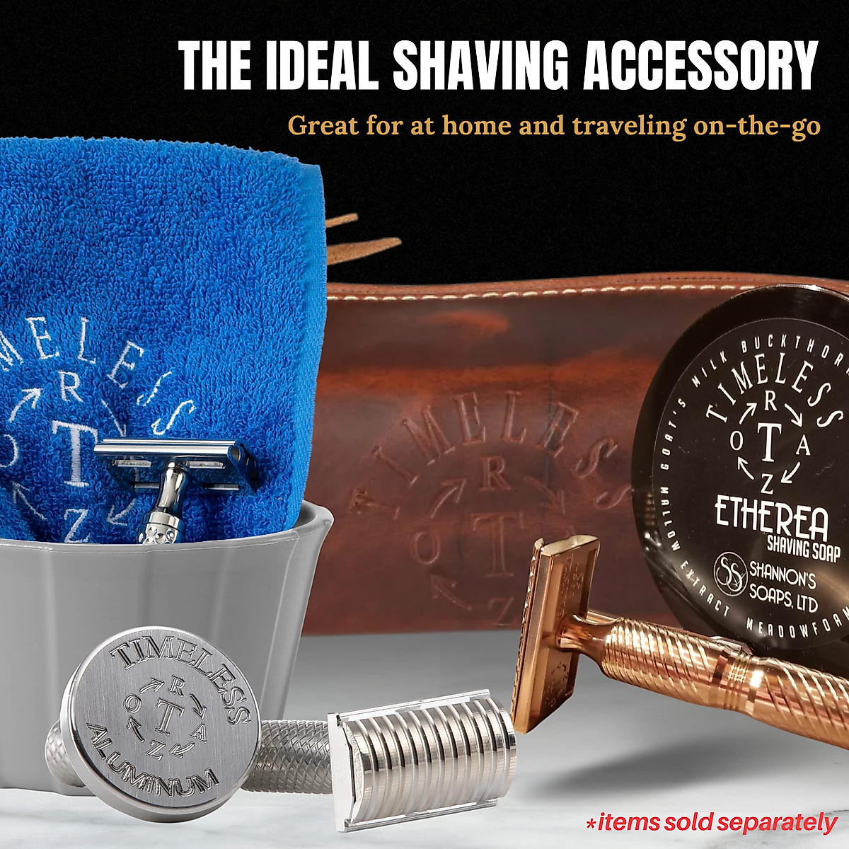 TIMELESS RAZOR Gray Shaving Bowl w/Ridges - Mixes Mens Shaving Cream & Shaving Soap - Durable & Holds Heat Longer - Whip a Quick, Rich & Thick Lather - USA Made