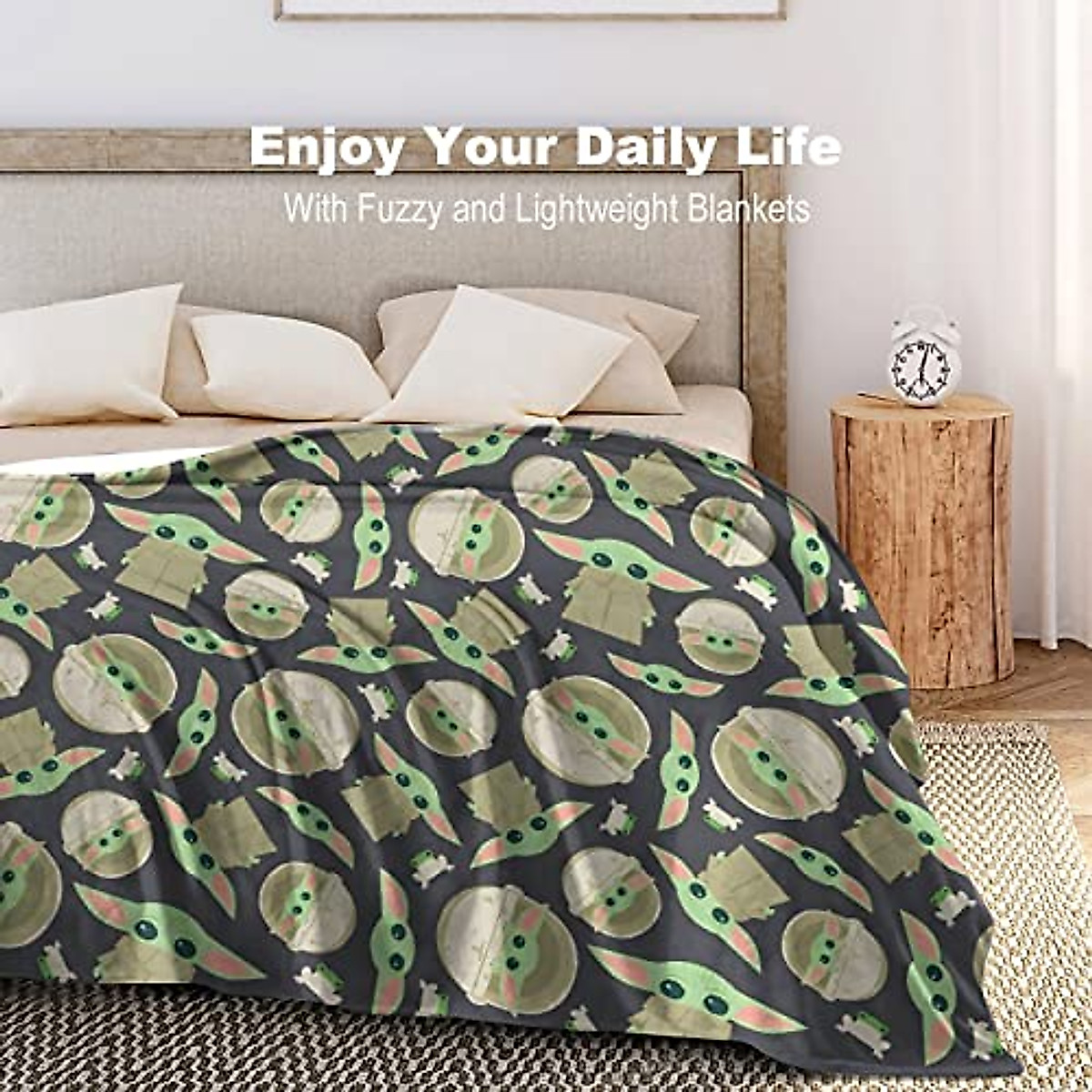 Super Soft Blanket Throw Flannel Fleece Blankets Comfortable Warm Bedding Gifts for Kids Adults Sofa Bed Living Room 50"X40"