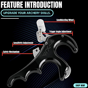 ZSHJGJR Compound Bow Release - CNC Aluminium Alloy, Finger Alloy Thumb Bow Release for Compound Bow, Bow Trigger Release, Hunting Target Practice Accessories (4 Fingers Green)