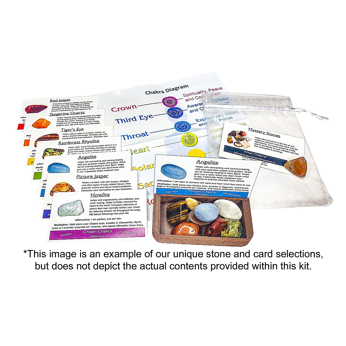 Pocket Chakra Altar Kit with Crystals and Cards (19 Pc): Portable Chakra Healing Collection for Meditation, Spiritual Growth, and Mindfulness