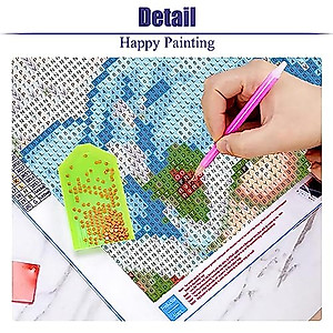 cupmod Christmas Diamond Painting Kits for Adults,Gnome Diamond Art Kits for Adults,5D DIY Full Drill Xmas Gnome Diamond Dots Kits Crystal Rainstone Gem Art for Home Wall Decor 12x16inch