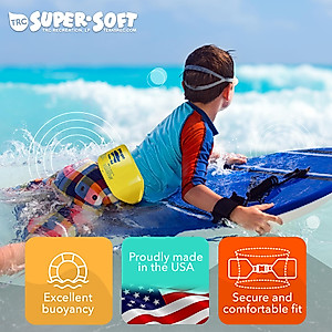 TRC Recreation Super Soft Size XL Promotional Waist Flotation Swim Belt for Adults, Foam Pool Float for Boat and Swimming Accessories, Yellow