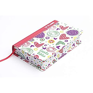 NVI Biblia Luz en mi camino corazones, multicolor símil piel (Spanish Edition)