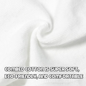 BEAR MUM Baby Girls' Seamless Organic Cotton Tights White 0-6Month