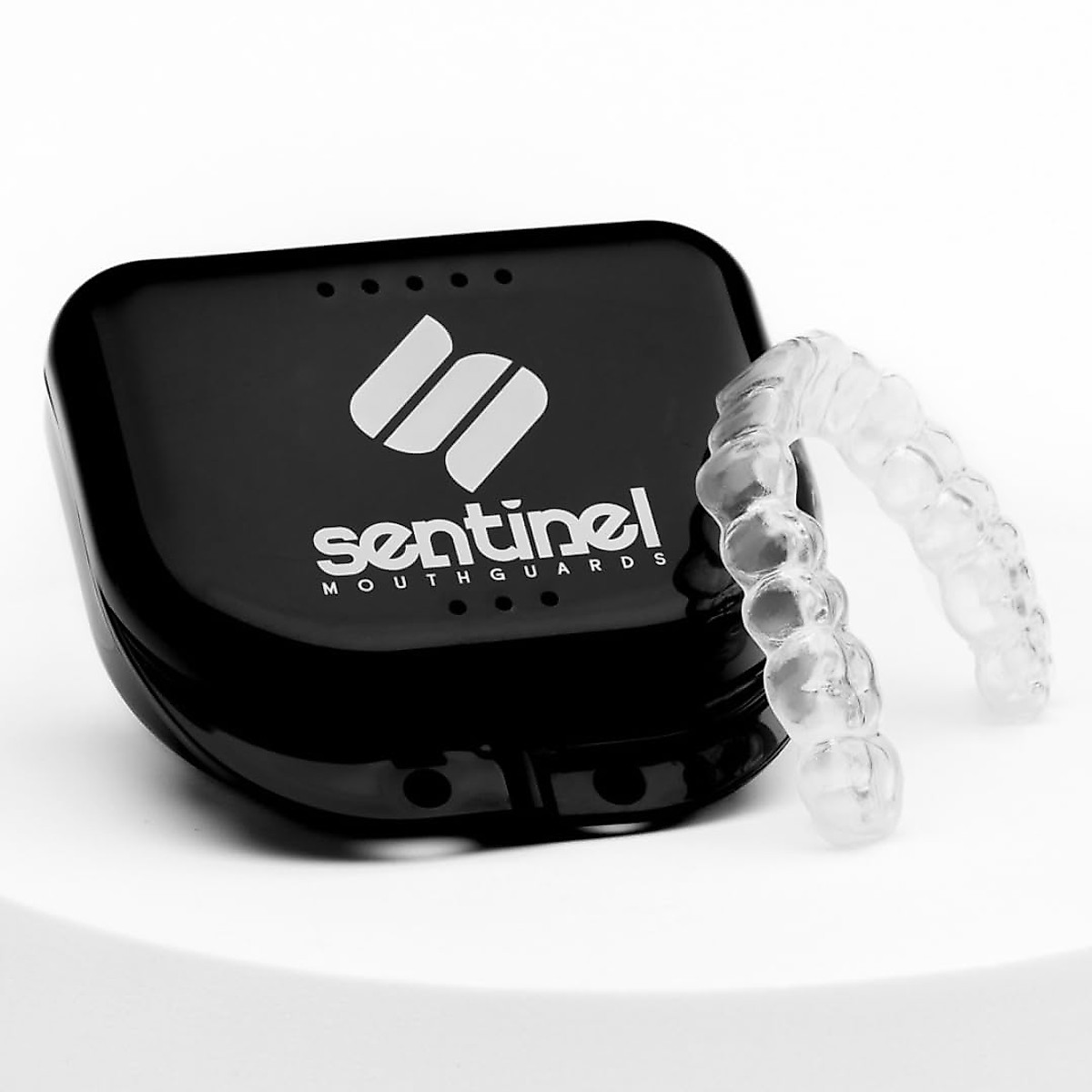 SENTINEL MOUTHGUARDS Dual Laminated Dental Night Guard | Sleep Mouth Guard Hybrid (Soft Inside & Hard Outside) for Upper Teeth | Teeth Grinding Bruxism TMJ Relief | 1 Year Warranty