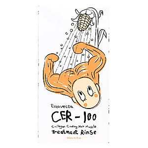 Elizavecca Collagen Coating Hair Treatment Rinse 500ml - Moisturizing Conditioner for Dry Damaged Hair