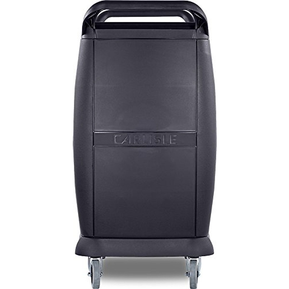 Carlisle FoodService Products Plastic Bussing Cart, 300 lb Capacity, 36.25" x 18"x 38", Black, Small