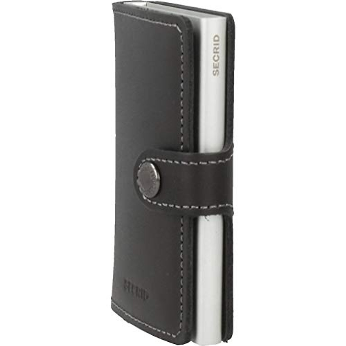 Secrid mini wallet genuine black leather with RFID protection / with one click all cards slide out gradually
