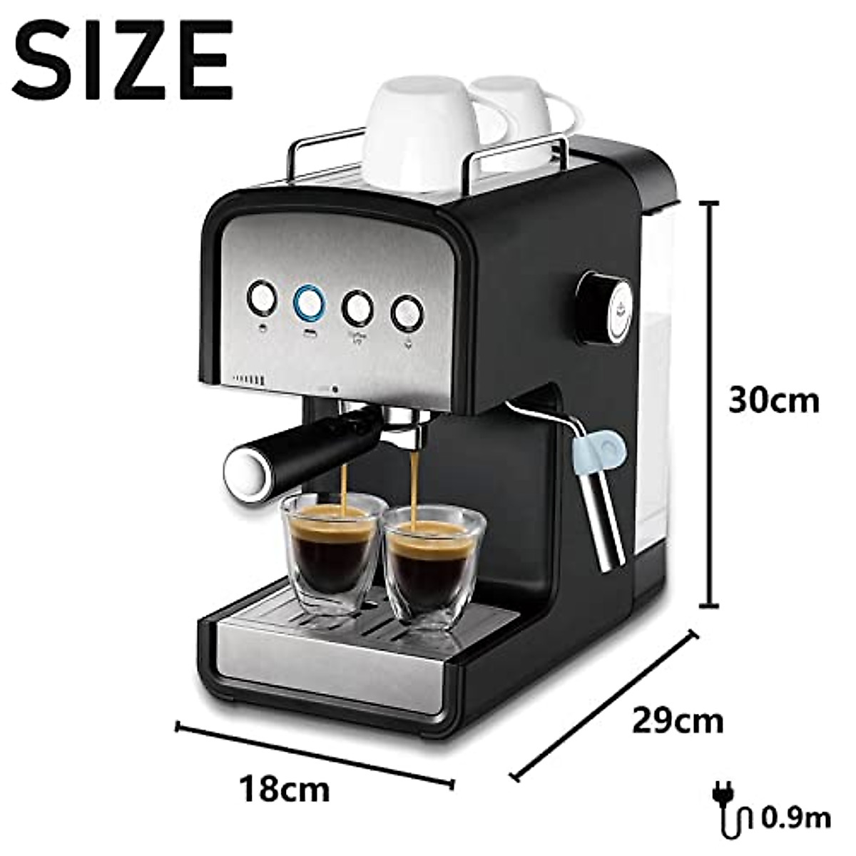 GaRcan Built-in coffee machines Coffee Machine Milk Frother Home Appliances Electric Foam Cappuccino Coffee Maker (Color : SF3529, Size : EU) (Sf3529 AU) (Sf3529 AU)