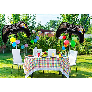 4PCS Video Game Balloons Game Remote Controller Foil Aluminum Birthday Balloon Party Game Themed Party Decorations
