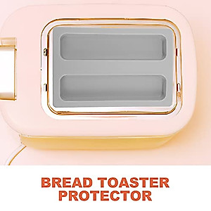 BESTonZON 2pcs Toaster Cover Lid Plastic Electric Bread Maker Upper Cover Toaster Appliance Top Cover 2 Slice Toaster Dirt Cover Protector for Bread Machine Part Accessories