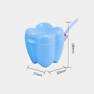 ARTIBETTER 7PCS Neon Tooth Saver Teeth Necklaces Box Plastic Lightweight Tooth Holders Case for Kids Baby Toddler Gifts