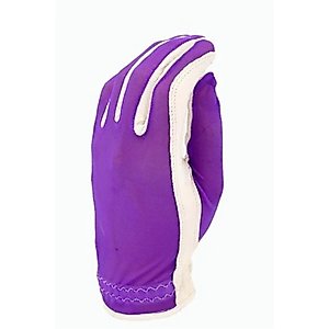 Evertan: Women's Tan Through Golf Glove - Grape Large