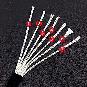 Hileyu Parachute Cord 24 Colors 10 Feet Paracord Cord 550 Multifunction Type III Paracord Ropes 550lb Survival Paracord Random Combo Crafting Kit 7 Strand Cord Tent Rope Outdoor Survival Rope