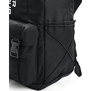 Under Armour Adult Gametime Backpack, Black (001)/White, One Size Fits All