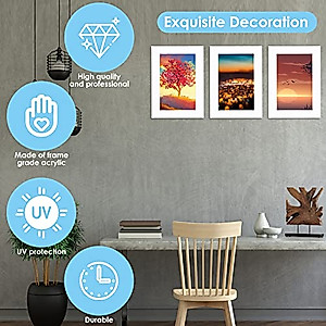 Abeillo 15 Pack White Pre-Cut 5x7 Picture Mat, Acid-Free, Frame Mattes for 4x6 Pictures Display Photo Frame Mat with Core Bevel Cut Mat Board Show Kit for Photos, Prints, Artworks