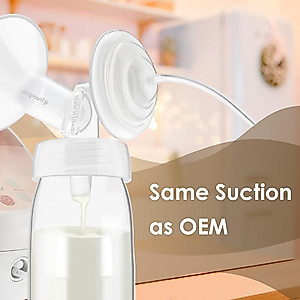 Maymom Pump Parts Compatible with Spectra S2 Spectra S1 Spectra 9 Plus Breastpump, 24mm Flange Valve Tubing Backflow Protector, Not Original Spectra S2 S1 Replacement Pump Parts