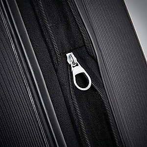 Samsonite Winfield 3 DLX Hardside Expandable Luggage with Spinners, Checked-Medium 25-Inch, Black