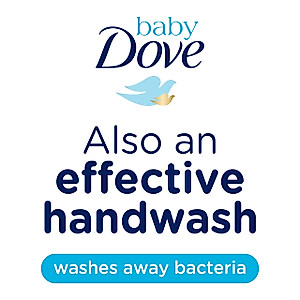 Baby Dove Baby Wash and Shampoo Baby Bath Products for Baby's Delicate Skin Rich Moisture Washes Away Bacteria, Tear-Free and Hypoallergenic, 13 Fl Oz (Pack of 3)