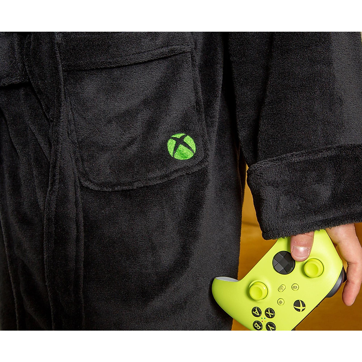 Xbox Gamer Unisex Hooded Fleece Robe for Adults | One Size Fits Most