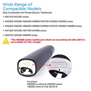 Charger Base Replacement for Philips Sonicare Electric Toothbrush HX5100/C Charging Base, for HX3000 HX5000 HX6000 HX7000 HX8000 HX9000 Series Toothbrush