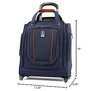 Travelpro Crew Versapack Softside Rolling Underseat Carry-on Bag, Men and Women, Patriot Blue, 16-Inch