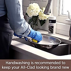 All-Clad Copper Core 5-Ply Stainless Steel Stockpot, Multi-Pot, Pasta Pot with Strainer 7 Quart Induction Oven Broiler Safe 600F Strainer, Pasta Strainer with Handle, Pots and Pans Silver