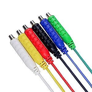 6PCS Magnetic Test Leads Silicone Soft Flexible Jumper Test Wires 30V AC5A 3.3FT Magnetic Jumper Wires HVAC