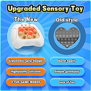 Handheld Game for Kids 6-12，4 Modes Games, A Toy Game Machine That Exercises Reaction Ability and Improves Concentration |Teens Boys & Girls Ages 3-12 Years Old & Up