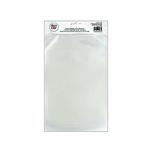 Avery Elle SS-5001 Stamp & Die Storage Pockets 50/Pkg Large 5 ½” x 7 3/8" , white/clear , Single Pack