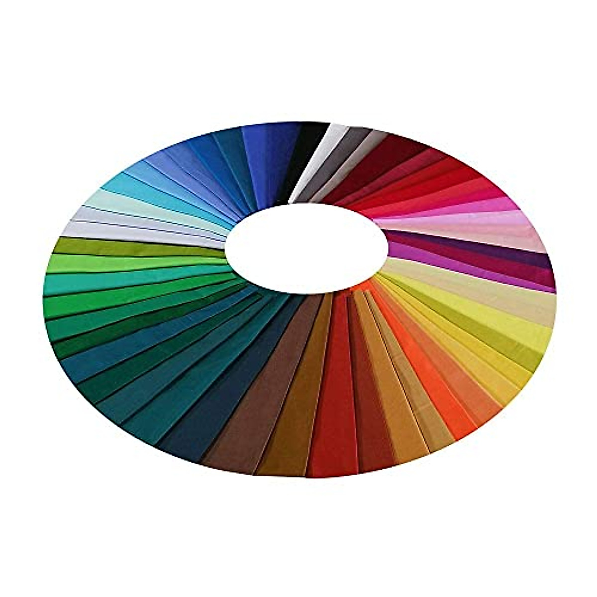 50pcs 10 x 10 inch Multicolor Cotton Fabric Bundle Squares for Quilting Sewing, Precut Fabric Squares for Craft Patchwork