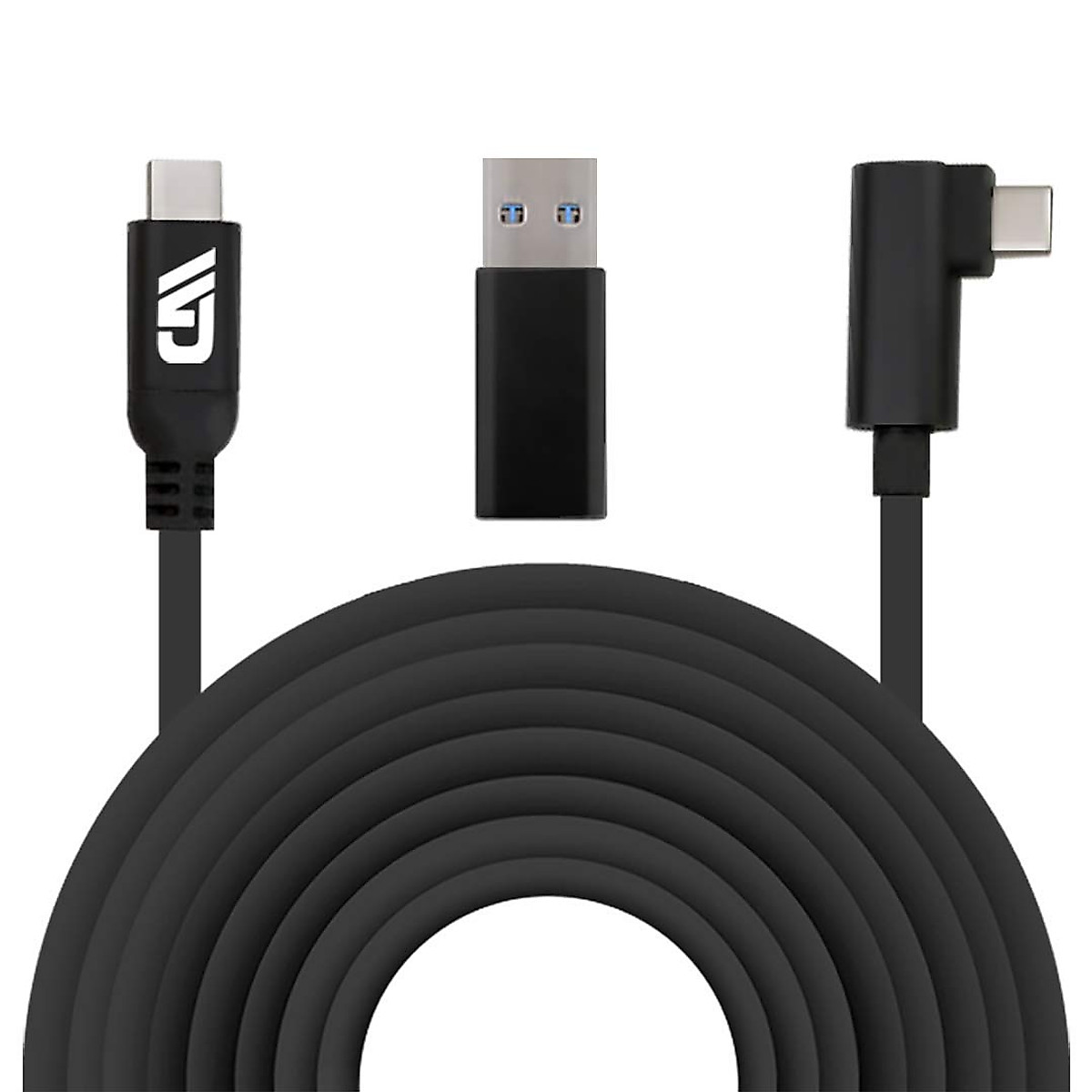 CASEMATIX 13FT USB C Cable Compatible with Oculus Quest 2 Link - USB 3.2 Type-C High-Speed Data and Charging Compatible, Included USB-A Adapter