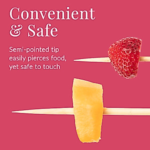 Prestee 100 Pack Bamboo Skewers for Grilling, BBQ, Kabobs, Crafts & Outdoor Parties 10-inch Brown Wooden Skewers for Crafts, Kabob Sticks, Skewer Sticks Variety Size, Shish Kebobs & Fruit Crafting